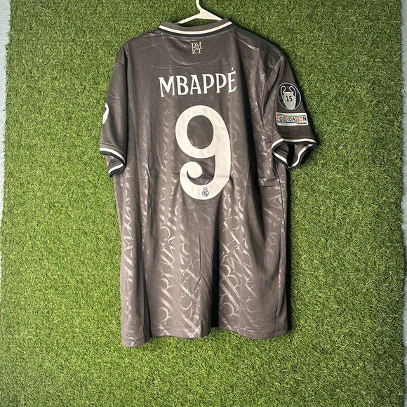 adidas | Shirts | Real Madrid 22425 3rd Away Kit Kylian Mbappe 9 With ...